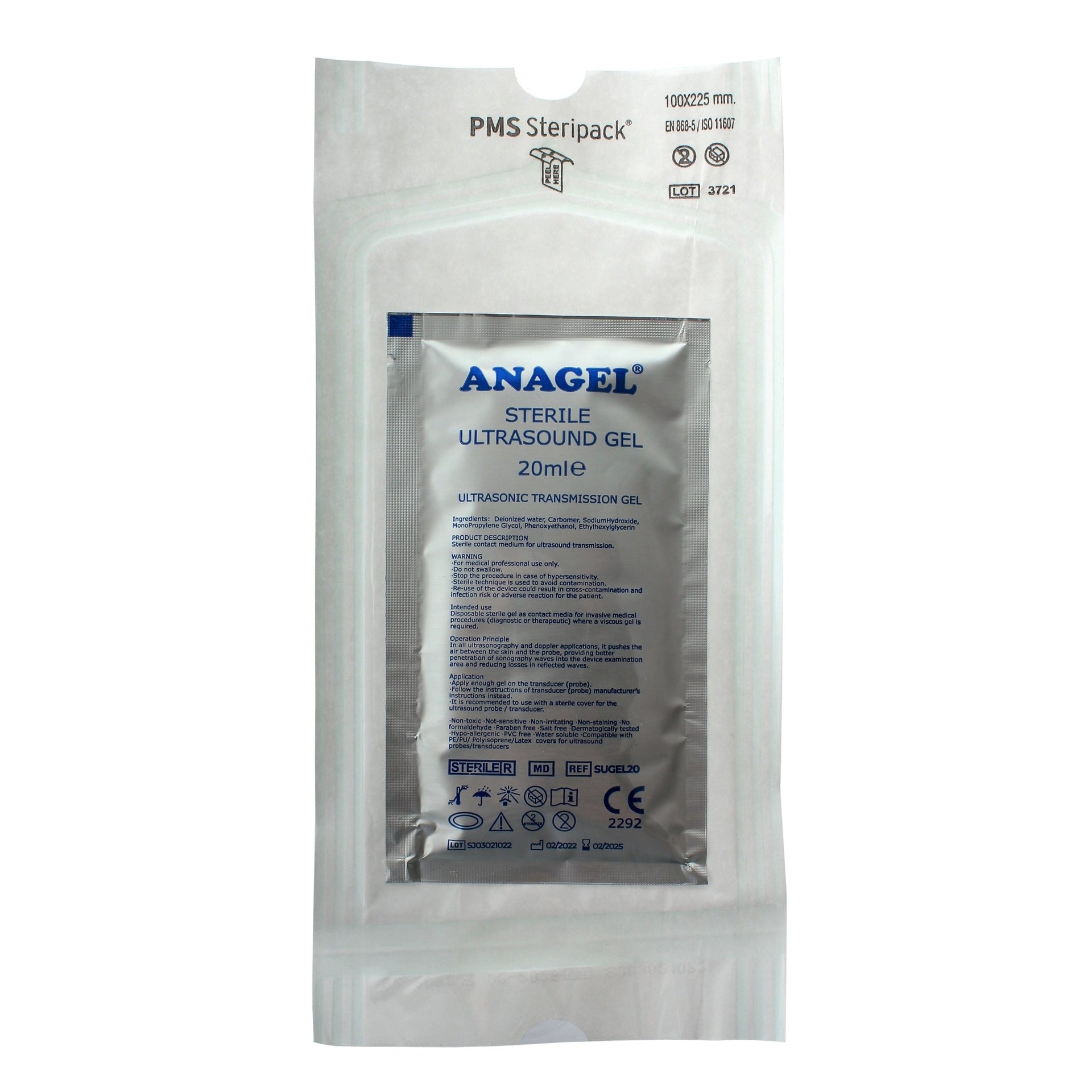 Sterile Ultrasound Gel, Single-use 20ml Sachet(s) – ANAGEL